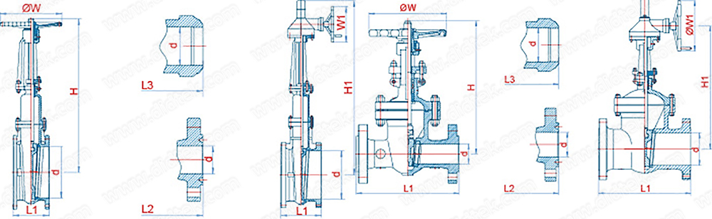 Didtek Bevel Gear Industry ANSI 20inch Big Size Gate Valve - Buy Gate ...